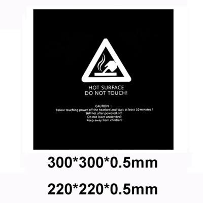 3D Printer Heat Hot Bed Sticker Flexible Platform Build Plate 300*300 ...
