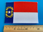 NORTH CAROLINA STATE FLAG EMBROIDERED PATCH IRON-ON OR SEW-ON HI ...