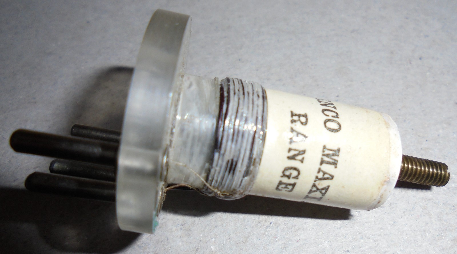 EARLY DENCO MAXI Q COIL FOR VALVE RADIO ~ WHITE RANGE 4 ~ PLUG IN ...