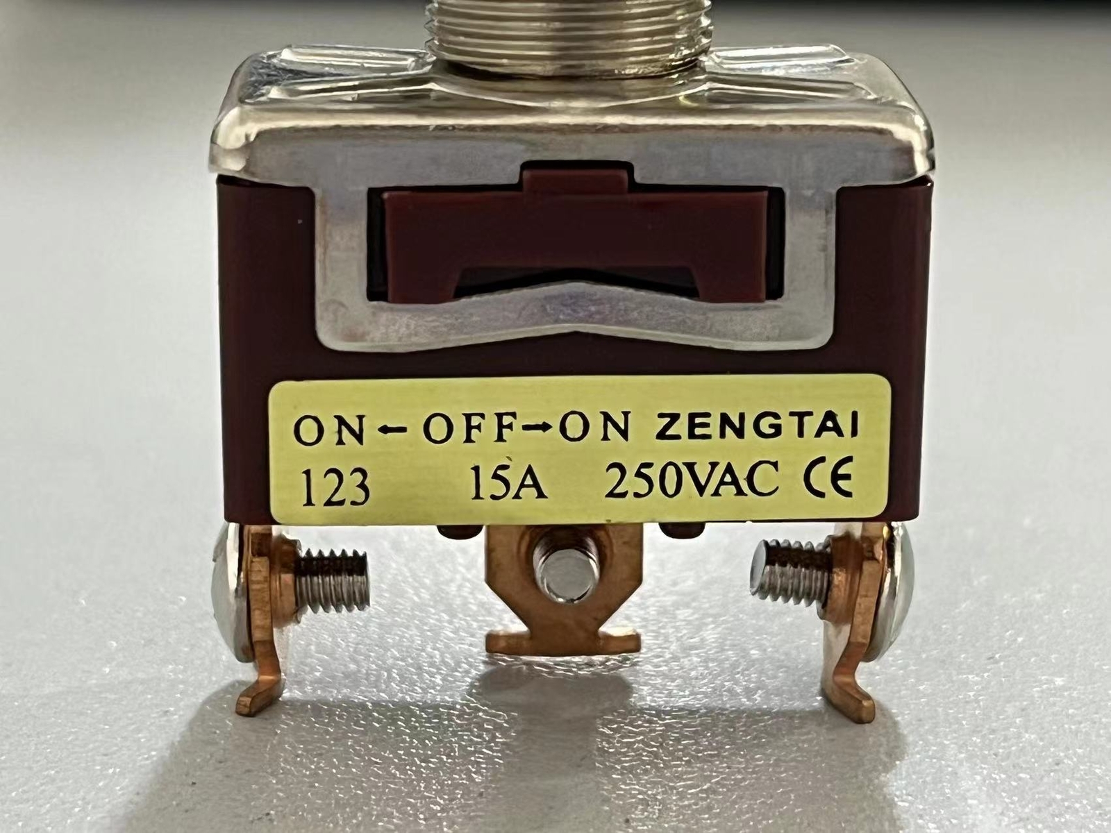 2,AC-DC Solder Free 110v-240v 15A-20A ON -OFF- ON Momentary TOGGLE ...