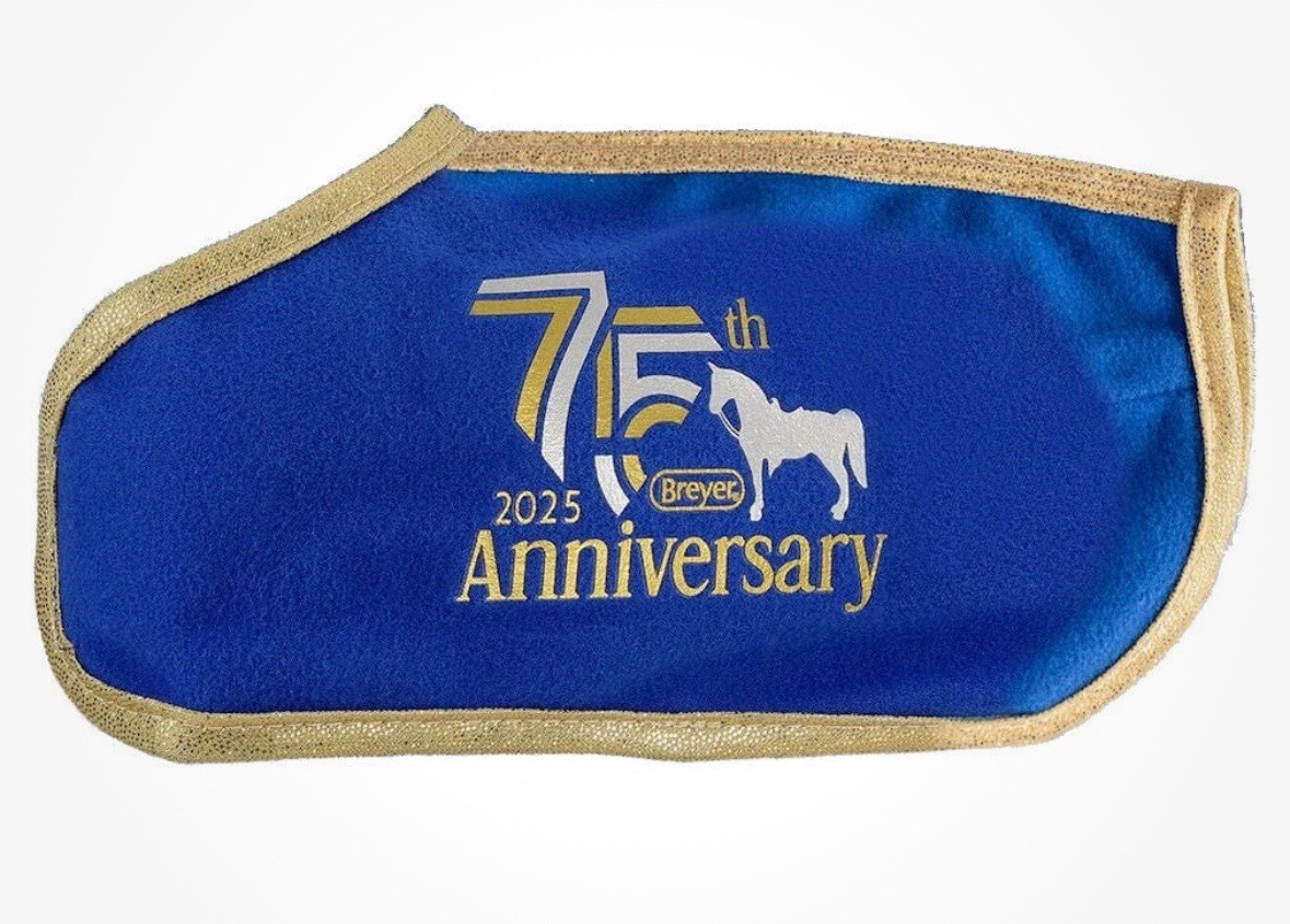 Breyer 75th Anniversary Traditional Blue Model Horse Blanket New | eBay