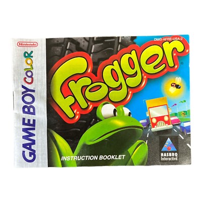 MANUAL ONLY Frogger Nintendo Original Gameboy Color Instruction Booklet ...