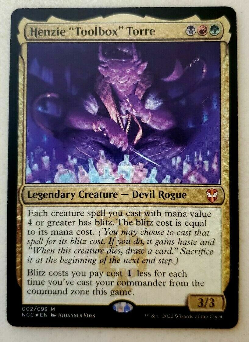 "THICK FOIL" Henzie "Toolbox" Torre FOIL Streets of New Capenna MTG ...