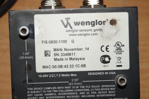 Wenglor Barcode Scanner FIS-0830-1100 G | eBay