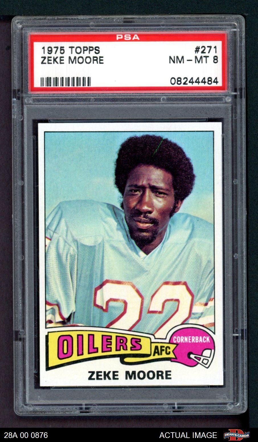 1975 Topps #271 Zeke Moore Oilers Lincoln University PSA 8 - NM/MT | eBay