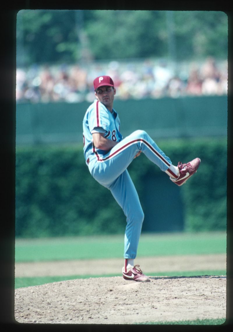 Lot of (12) 1985-87 Phillies SHANE RAWLEY Original 35mm Slide ...