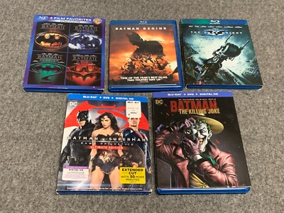 8 Batman Film Blu-Ray Bundle Lot of 5 Batman Collection DVDs ...