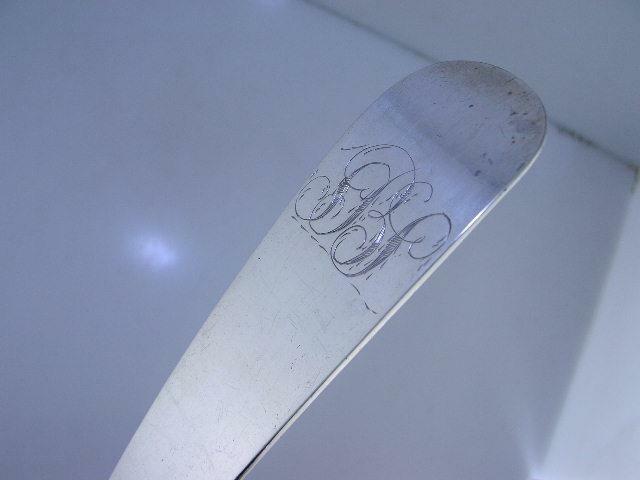 Early Coin Silver 12 1/2" Soup Serving Ladle JOSEPH SHOEMAKER Phila PA ...