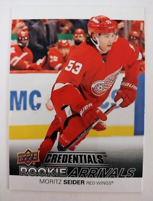 2021-22 Upper Deck Credentials Rookie Arrivals Moritz Seider #RA-3 ...