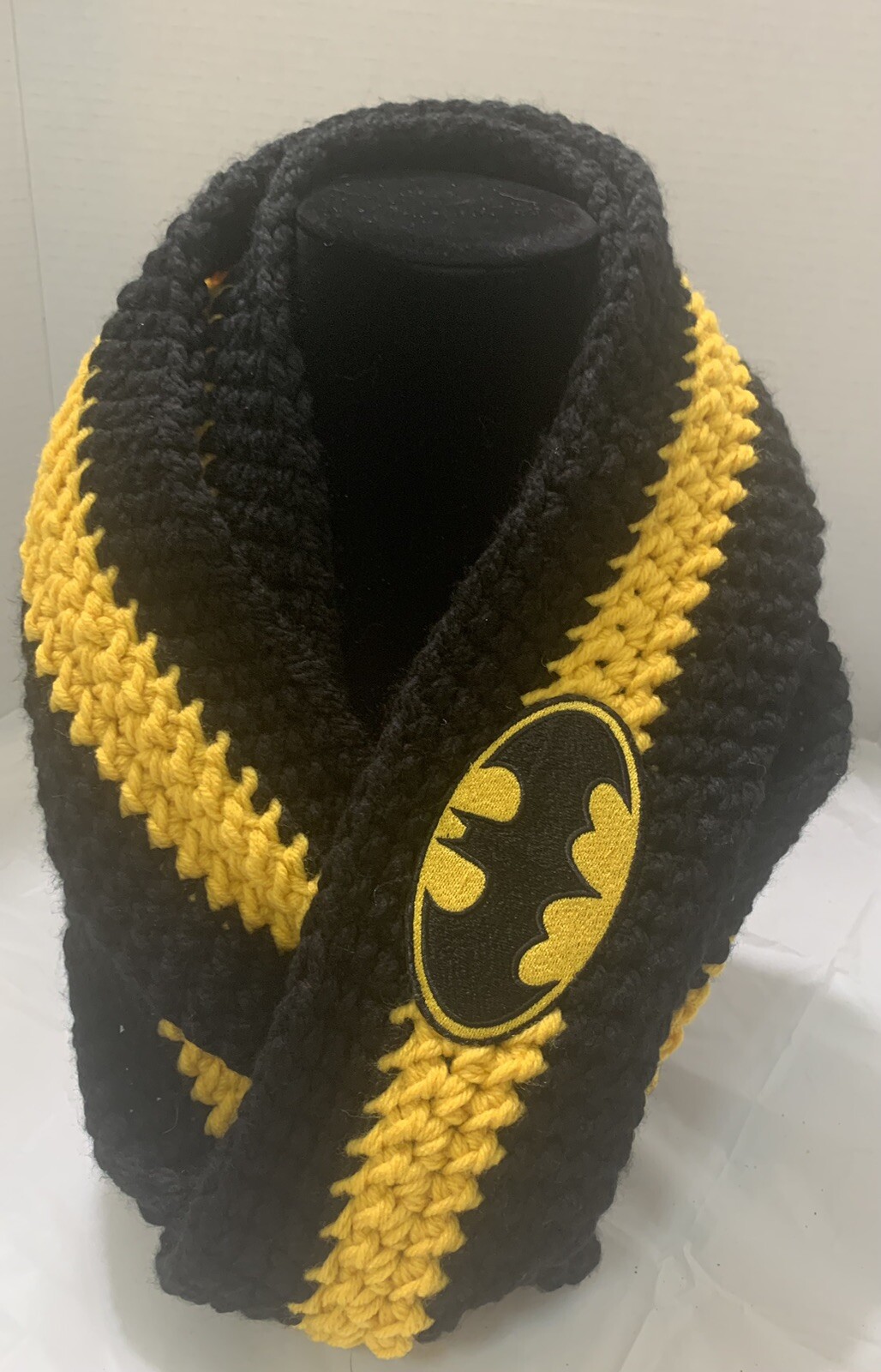Batman Infinity Scarf. Handmade And Crocheted | eBay