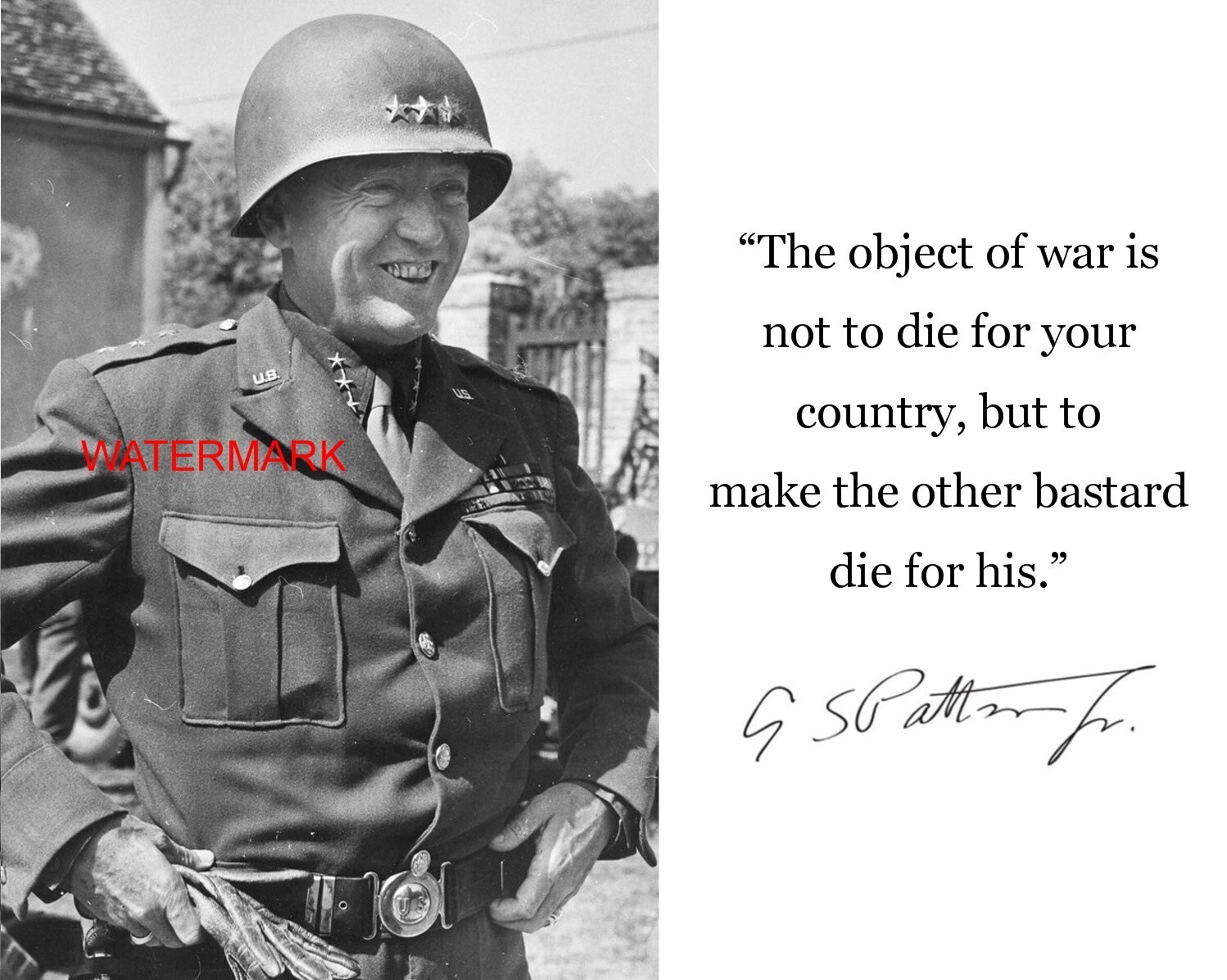 George S. Patton Famous Quote 8 x 10 Photo Picture Photograph tb1 | eBay