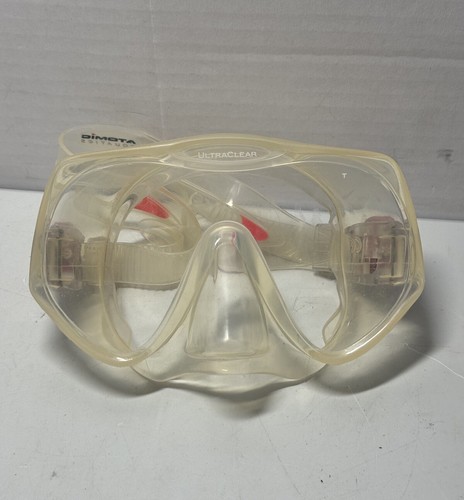 Atomic Aquatics Frameless 2 Scuba Mask - Clear w/ Pink Buckles & Clear ...