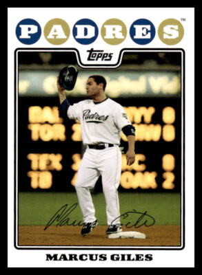 2008 Topps Marcus Giles #91 San Diego Padres Baseball Card | eBay