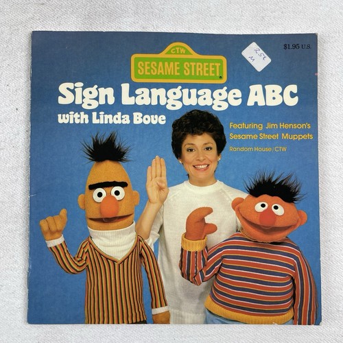 Vintage Sesame Street Kid's Book Sign Language ABC with Linda Bove ...