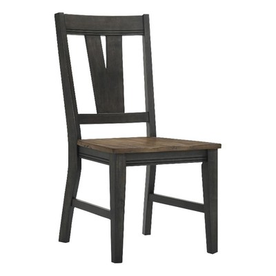 Intercon Furniture Harper Transitional Wood Splat Back Chair in Brown ...