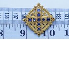 Castellani Brooch Cross 18k Gold Sapphires Victorian Renaissance ...