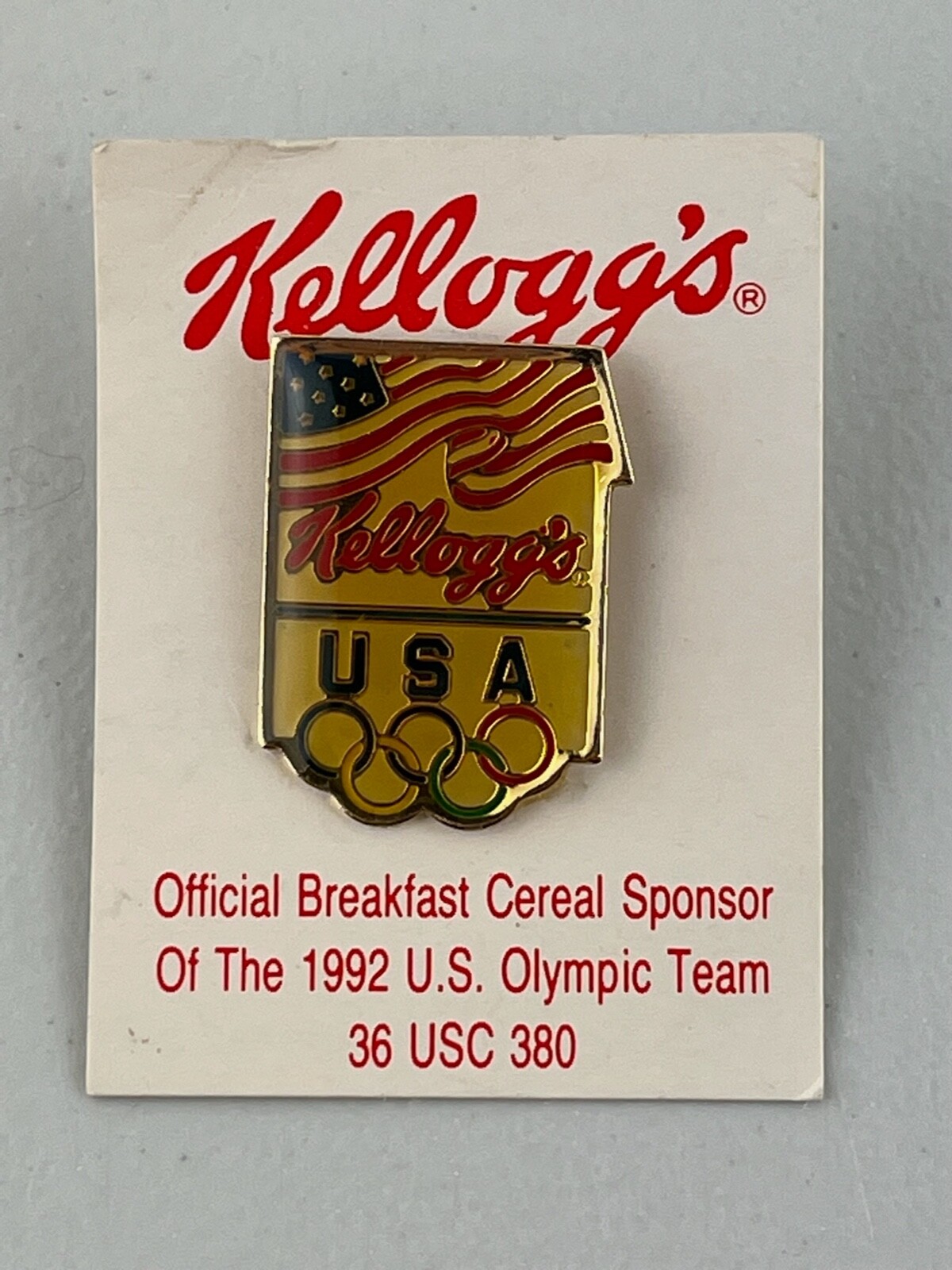 Kellogg's USA Official Breakfast Cereal Sponsor Of The U.S.1992 Olympic ...