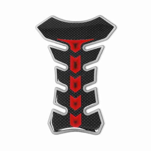 Tank Pad Sticker 3D Color Grey-Red Carbon | eBay