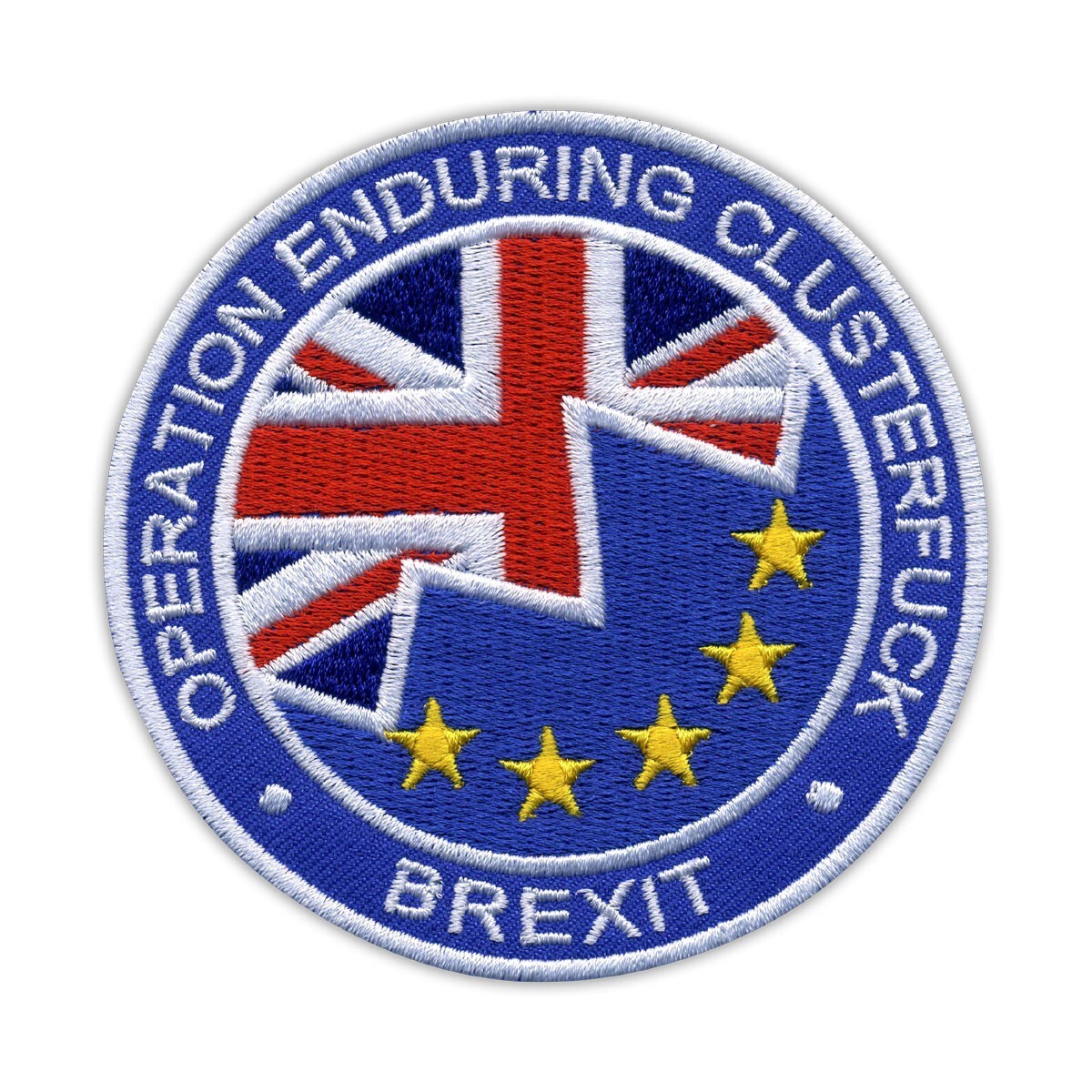 Brexit - Funzionamento Enduring Clusterfuck UK / Eu Bandiera Toppa ...