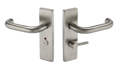 Disabled Toilet Handles with Lock - Satin Stainless Steel | eBay UK