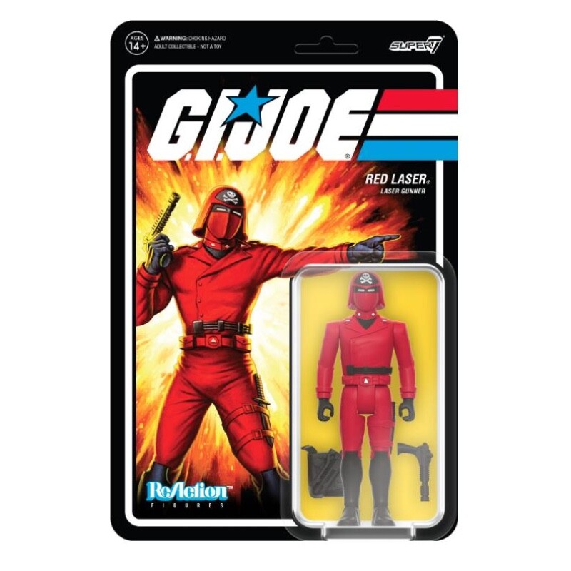 Action Force Red Laser GI Joe Super7 ReAction Figure Retro MOC The ...