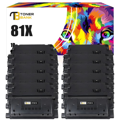 10PK CF281X 81X BLK Toner Cartridge For HP Laserjet MFP M630f M630h ...