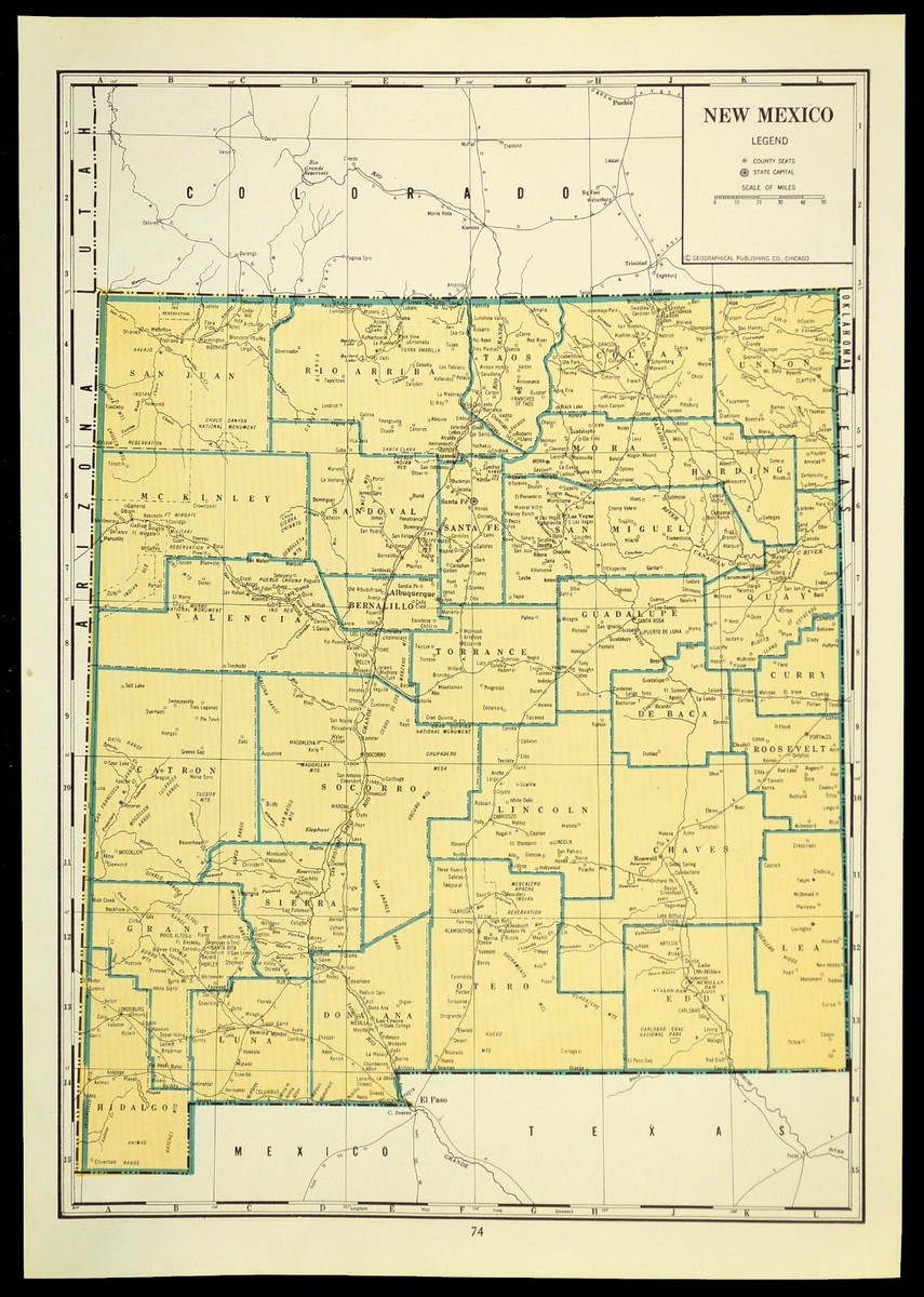 Vintage Maps Of Albuquerque Vintage Map Of Albuquerque, New Mexico