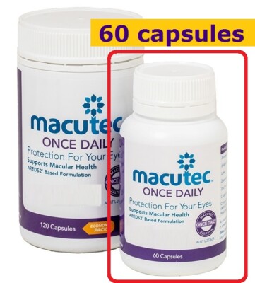 Macutec Once Daily 60 capsules Protection for your eyes Supports Macula ...