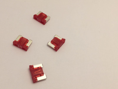4 X 10 Amp Micro fuse Low profile Red 10A ATM Micro Blade | eBay