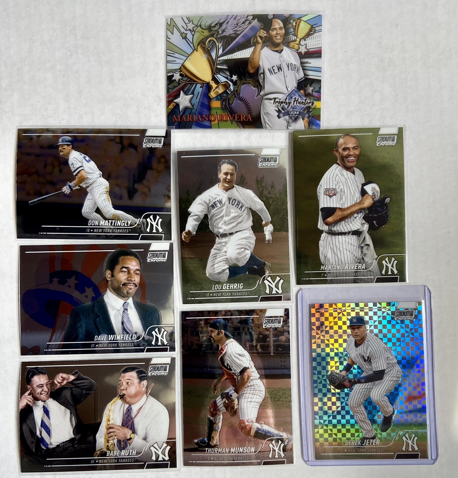 2022 Stadium Club Chrome New York Yankees Lot Ruth Munson Gerhig Jeter Rivera | eBay
