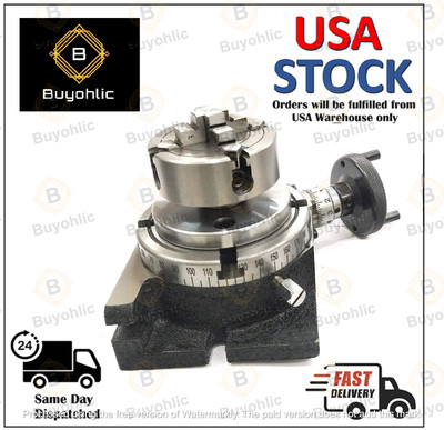 4" Inch / 100 MM Rotary Table With Small Chuck Milling Indexing (USA ...