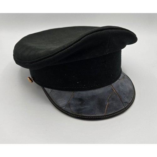 Vintage William Scully LTD Cap Service Mans CF Black Hat Size 7 1/8 | eBay