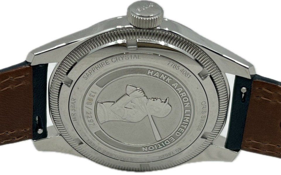 Oris Big Crown Hank Aaron 01 754 7785 4081 Auto Mens Watch Near Mint ...