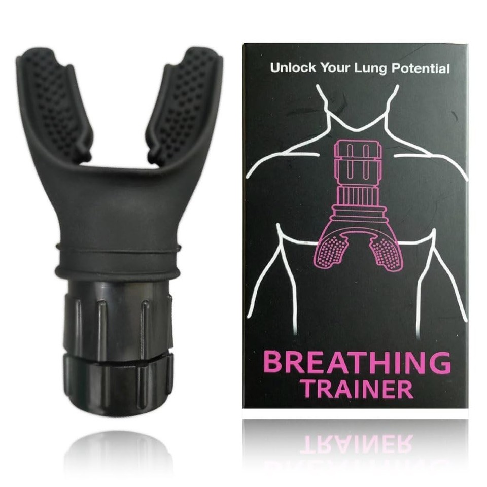 Breathing Trainer, Portable Respiratory Muscle Trainer with Adjustable ...