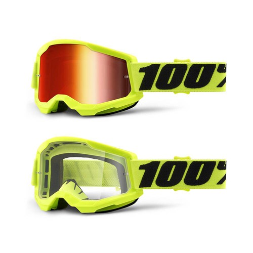 100% STRATA 2.0 Goggles Off-Road Motocross Goggles MTB Quad 100 Percent ...