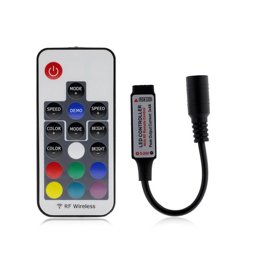 17 Keys LED Strip Controller DC5-24V for Home Bedroom Living Room ...