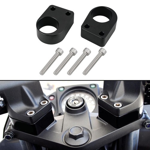1Set Aluminum 1" Motorcycle Handlebar Riser Clamp Motorbike Height Up ...