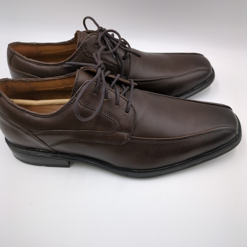 G.H. BASS & CO. Gordon Leather Mahogany Oxford Lace Up Shoes Mens Size ...