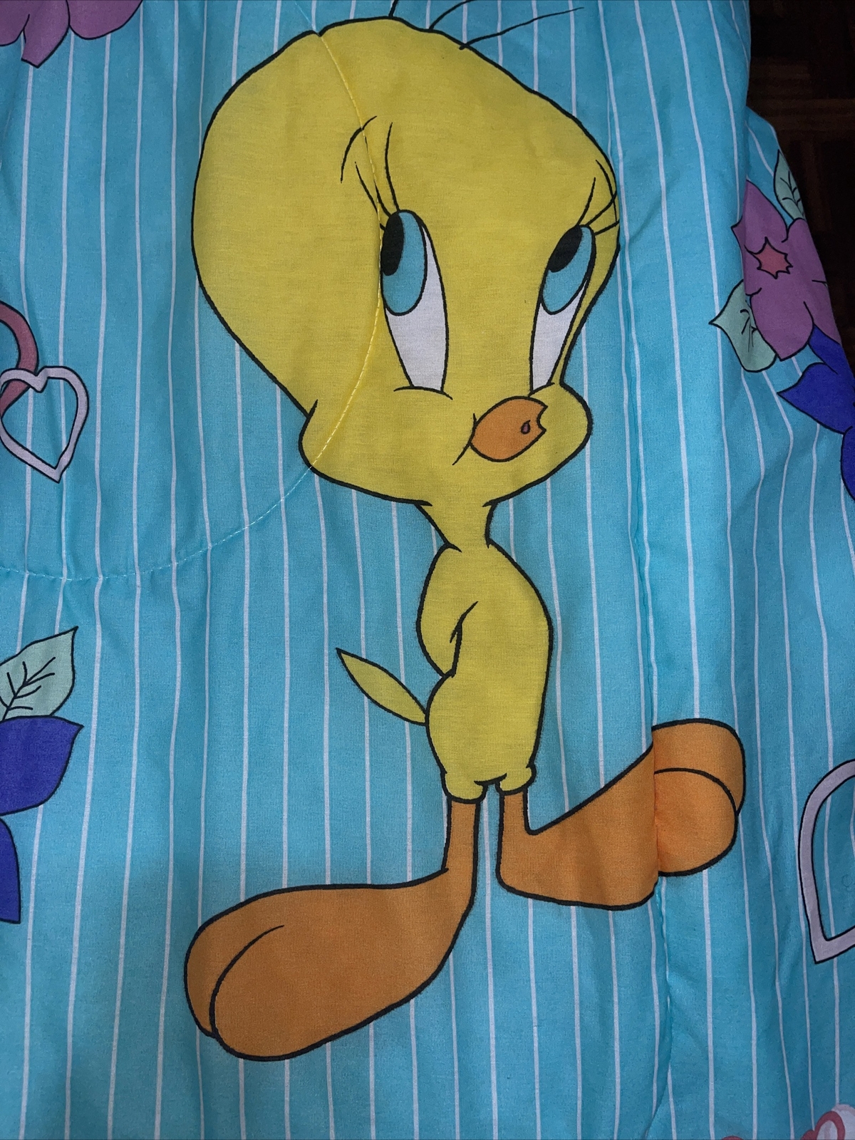 Looney Tunes Tweety Comforter Twin Size 1996 Vintage Bedding Blanket | eBay