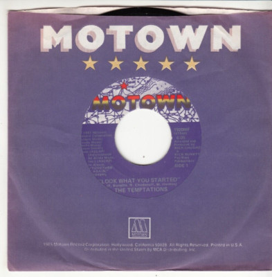 THE TEMPTATIONS - LOOK WHAT YOU STARTED - ORIGINAL MOTOWN 45 - GREAT ...