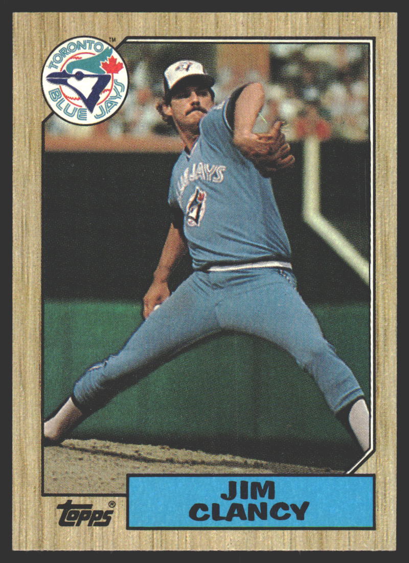 Jim Clancy #122 1987 Topps Toronto Blue Jays | eBay