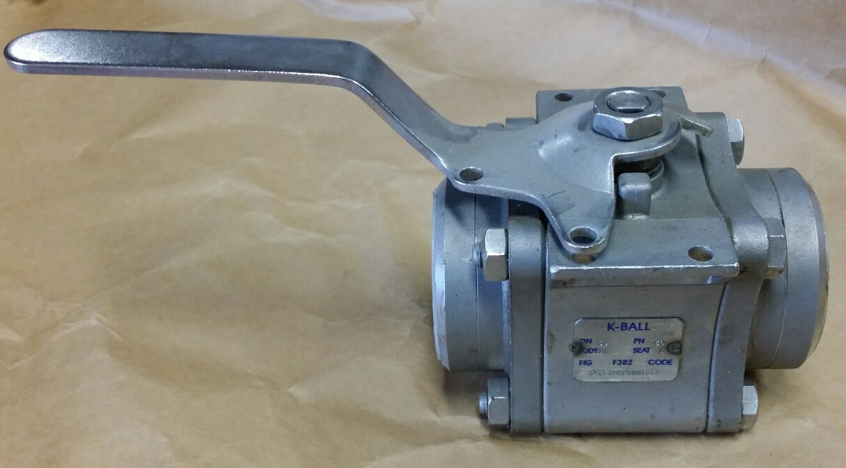 (1) 2" pnt Threaded Keystone K-Ball 3pc Ball Valve F382 A7 CF8M | eBay