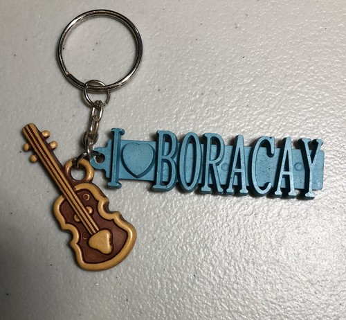 I Love Boracay Philippines Violin Keychain Advertising Key Chain Keys ...