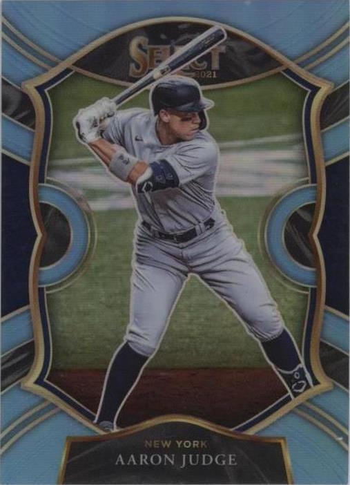 2021 Panini Select - Concourse Aaron Judge #6 Carolina Blue Prizm /35 ...
