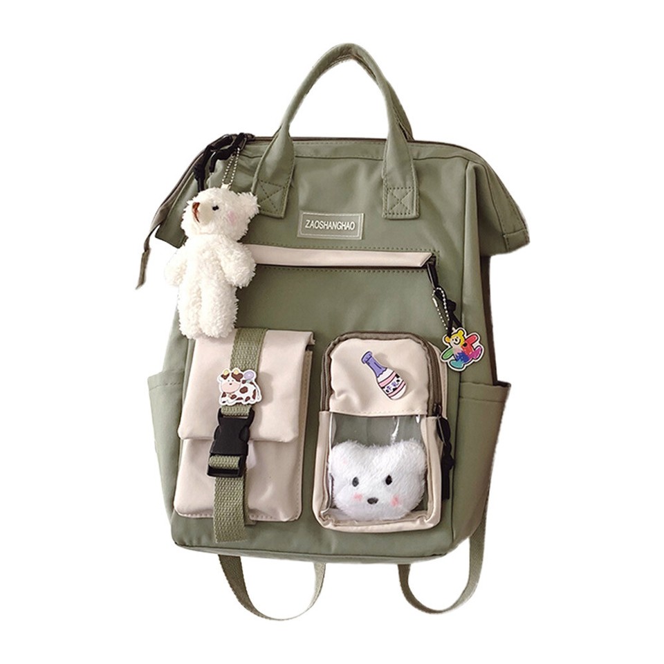 Fashion Women Backpack Casual Zipper Preppy Style Daypack Cute Rucksack ...
