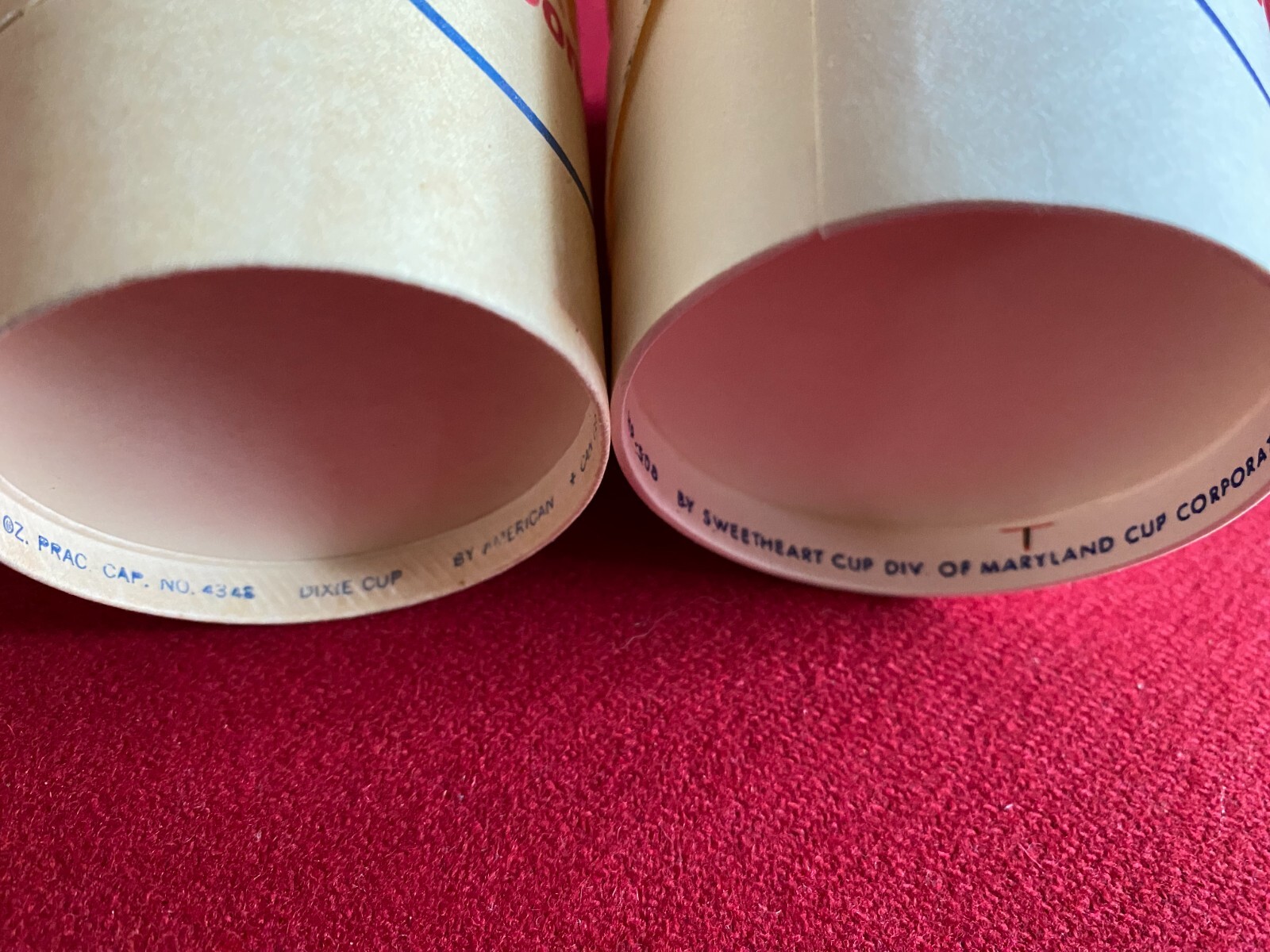 1960's, McDonald's, "Un-Used", (2) SLASH LOGO, Coffee Cups (Scarce ...