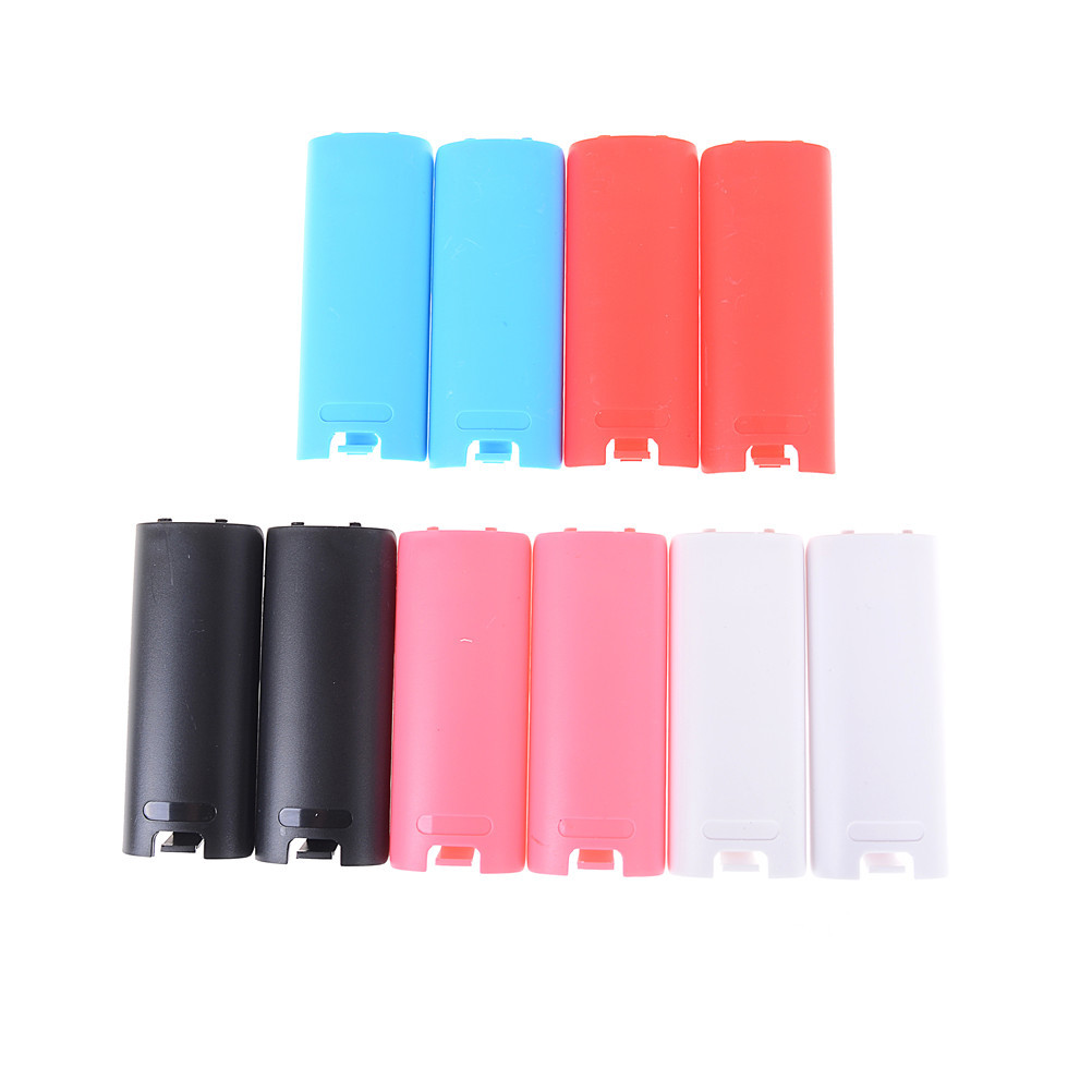 2x Battery-Back Cover Shell Case for Lid Wii Remote Control Controller ...