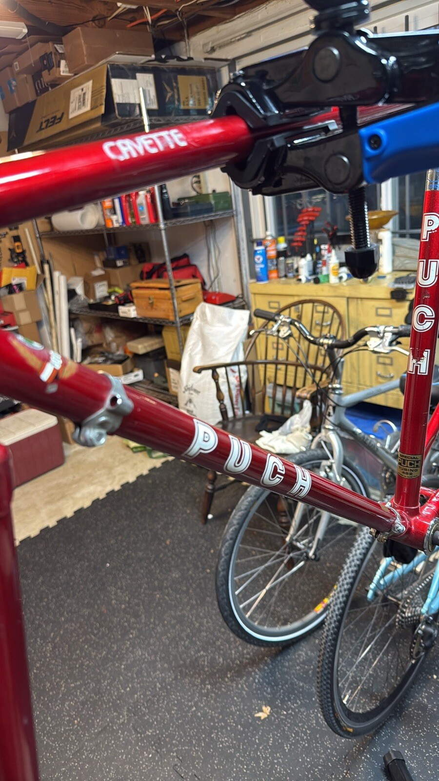 Vintage Puch Road Bike Frameset 58cm Lugged Steel 27" Made in Austria ...