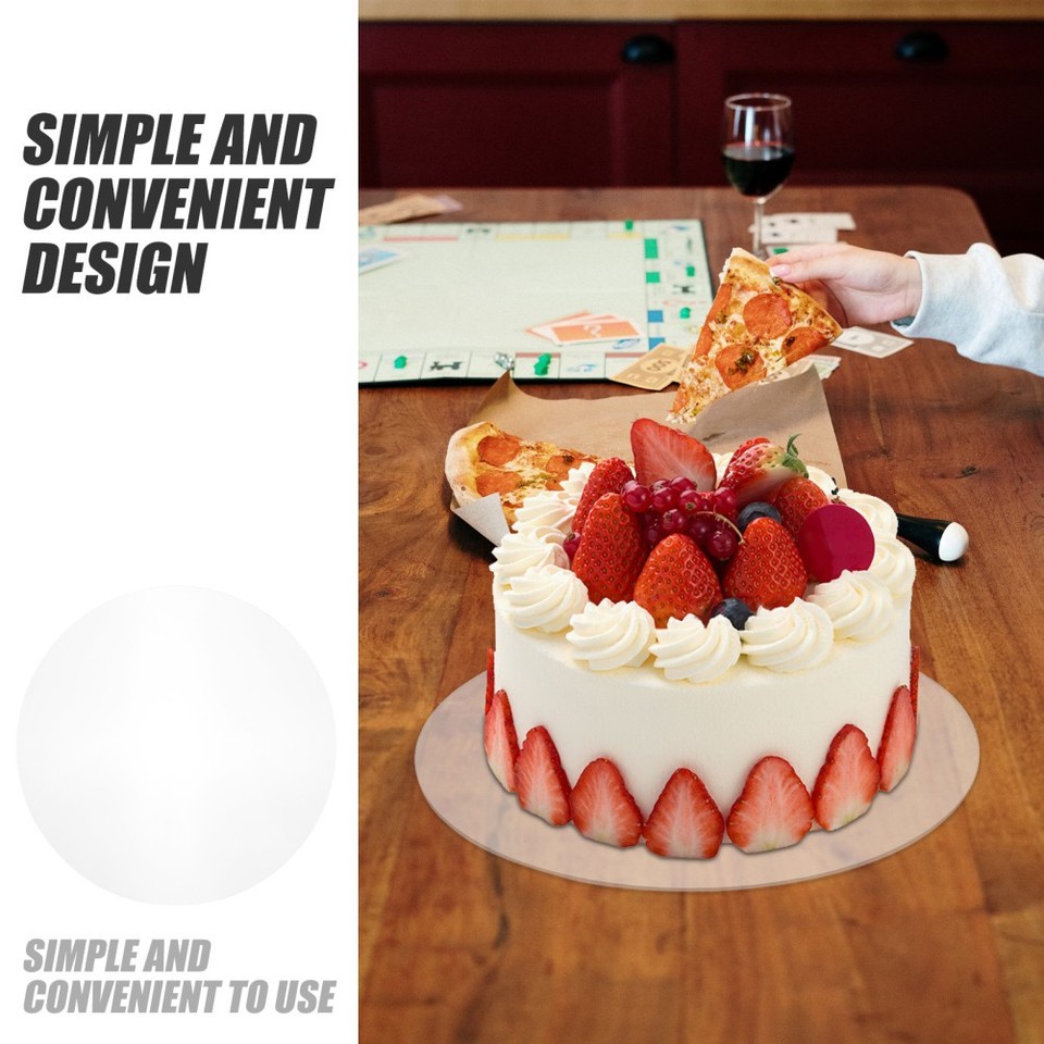 Acrylic Round Cake Disc Cake Board Cupcake Display Sheet Cake Round ...