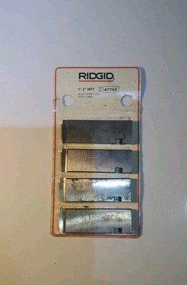 RIDGID 47750 Threading Machine Alloy NPT Pipe Dies for 1-Inch to 2-Inch ...